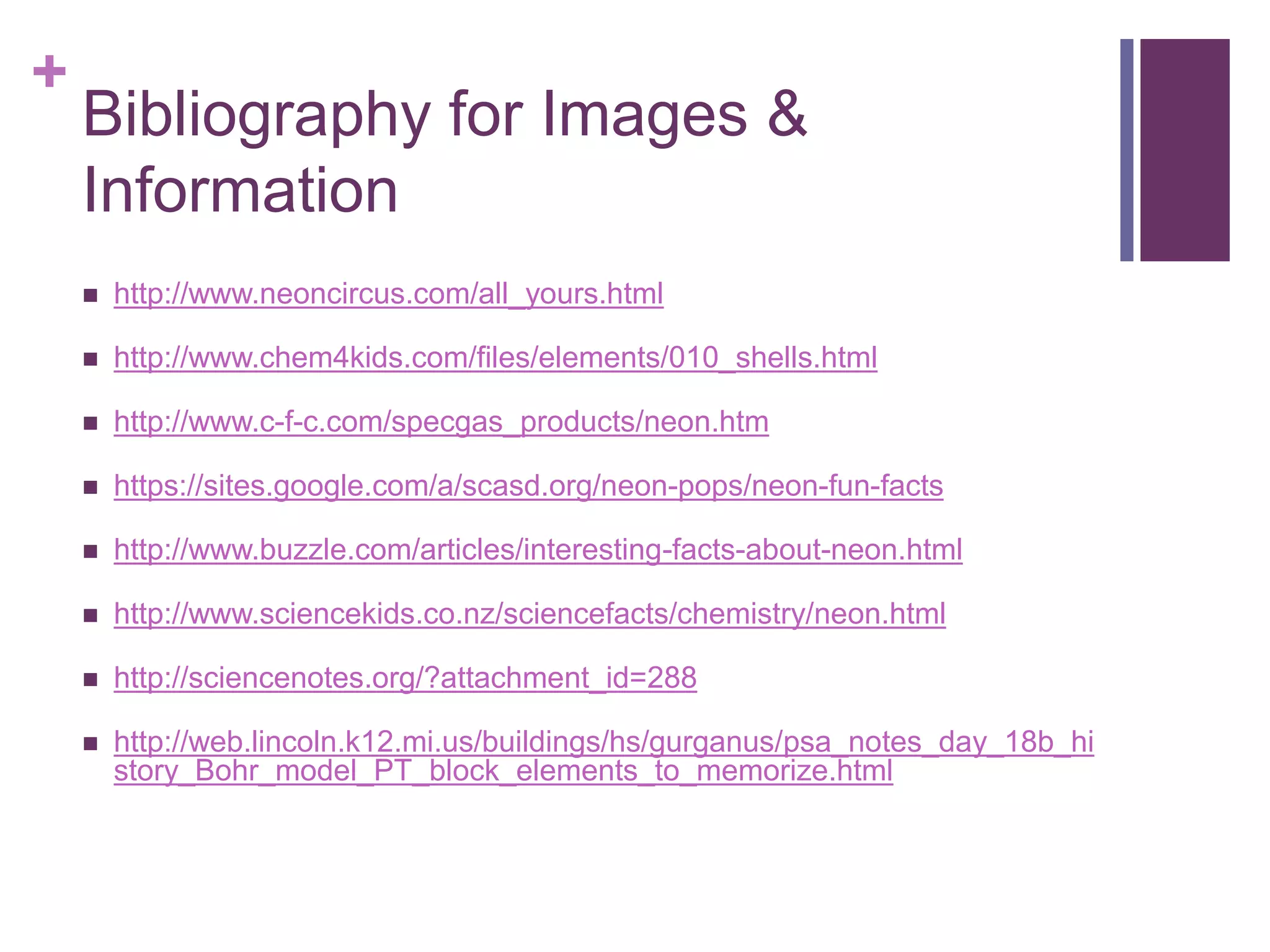 Neon element project | PPT