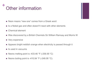 Neon element project | PPT