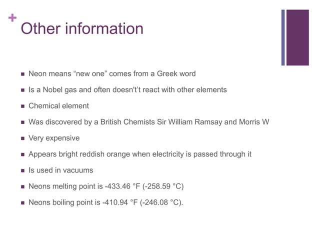 Neon element project | PPT