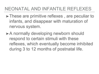 NEONATAL REFLEXES | PPTX | Parenting Babies and Toddlers | Parenting