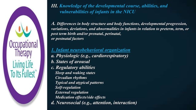 Occupational Therapy Practice in the Neonatal Intensive Care Unit ...