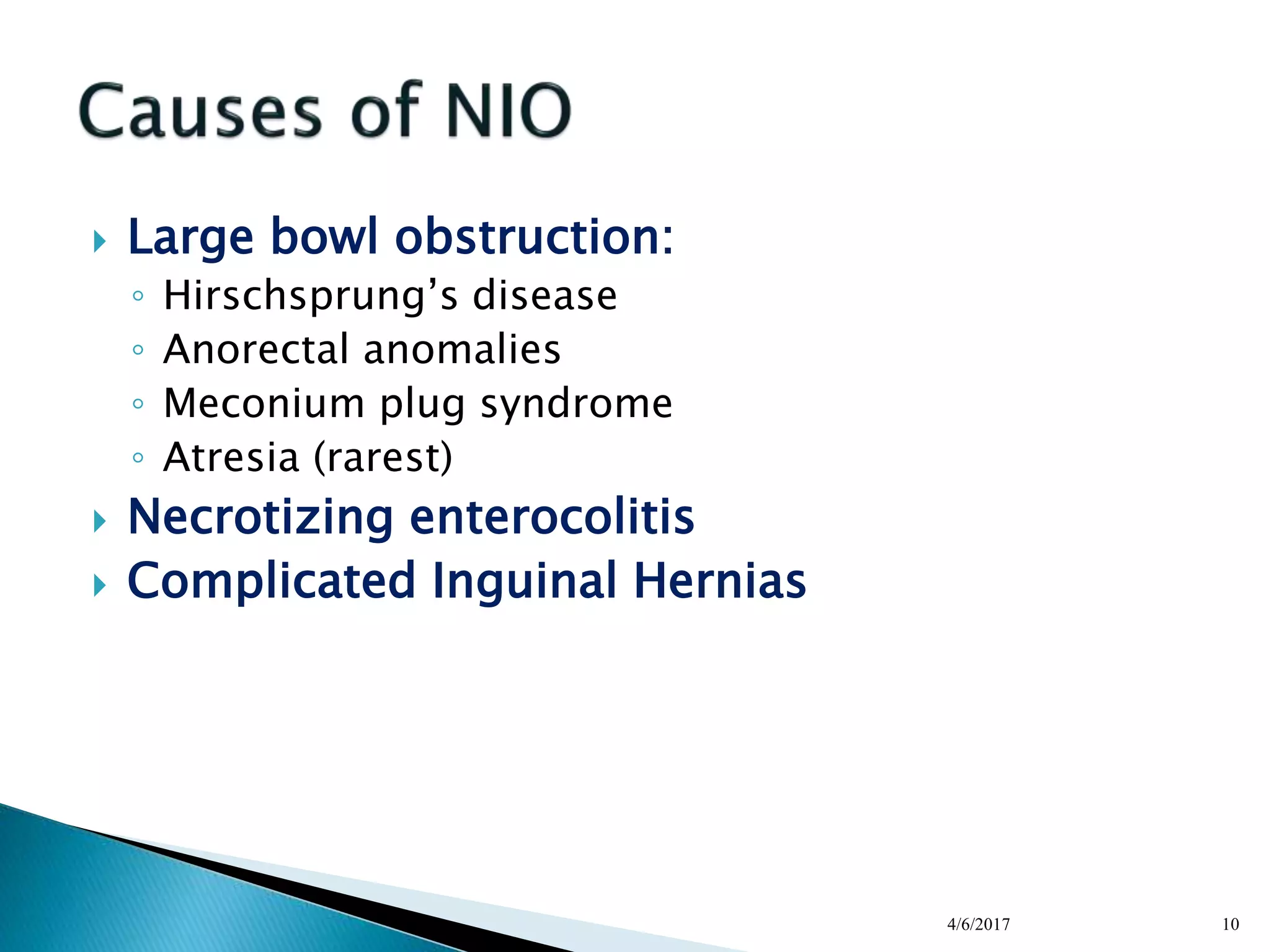 Neonatal intestinal obstruction | PPTX
