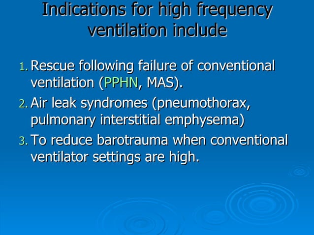 Neonatal Ventilation | PPT | Lung and Respiratory Health | Diseases and ...