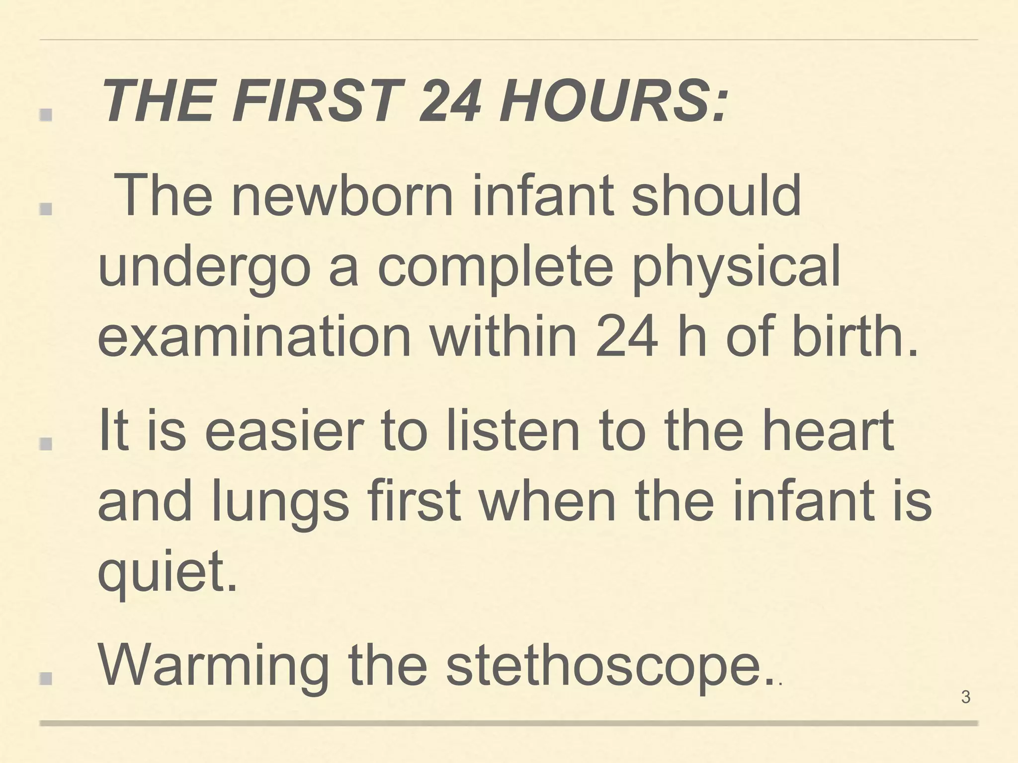 Neonatal examination | PPTX