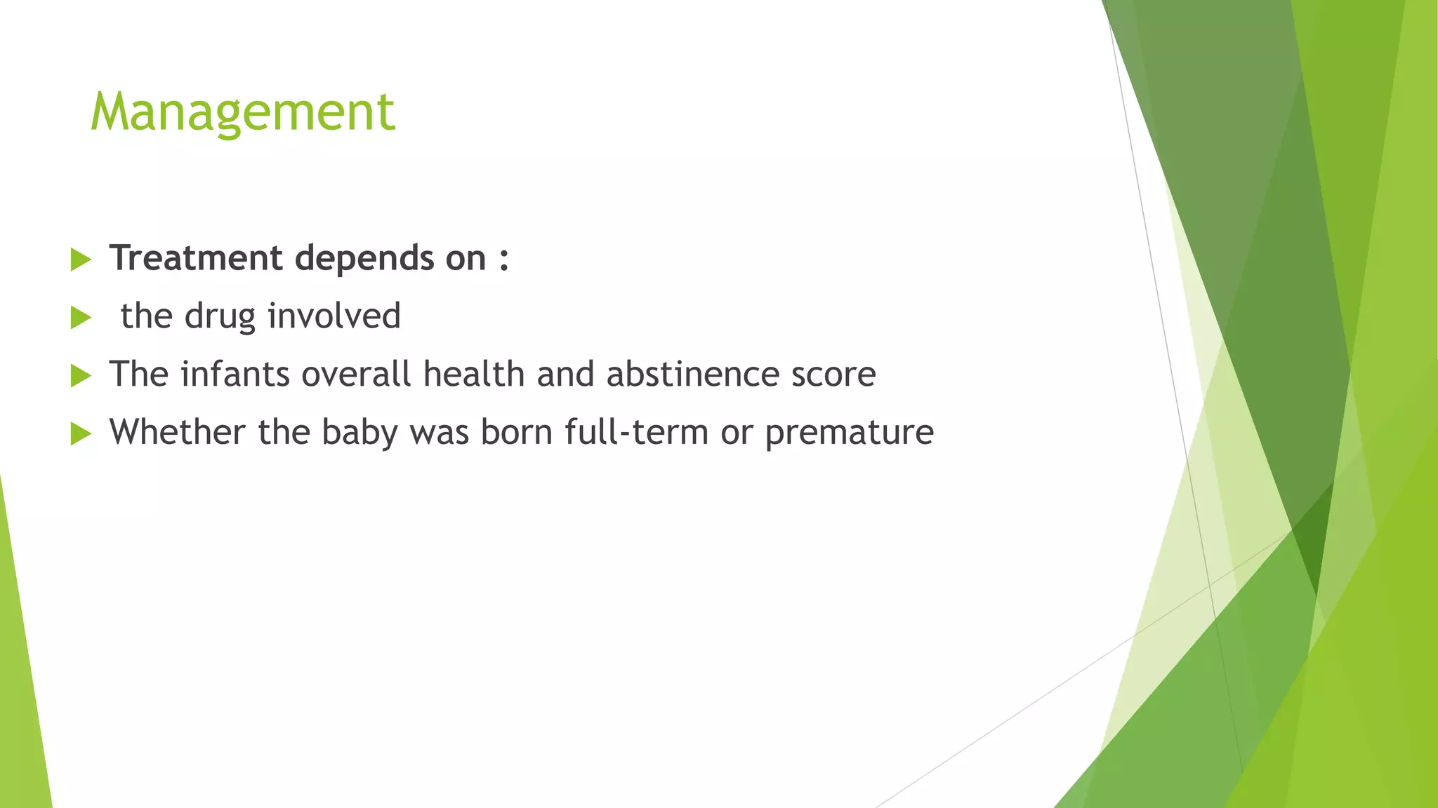 Neonatal abstinence syndrome | PPTX