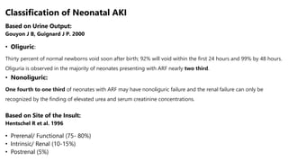 Neonatal Acute Renal Failure From NNU Aberdeen Maternity Hospital ...