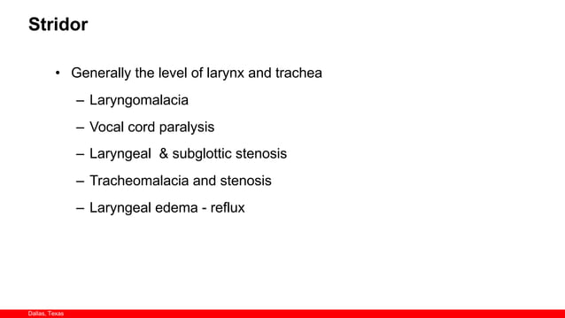 Not All Stridor is not Laryngomalacia: A Primer on Neonatal Airway ...