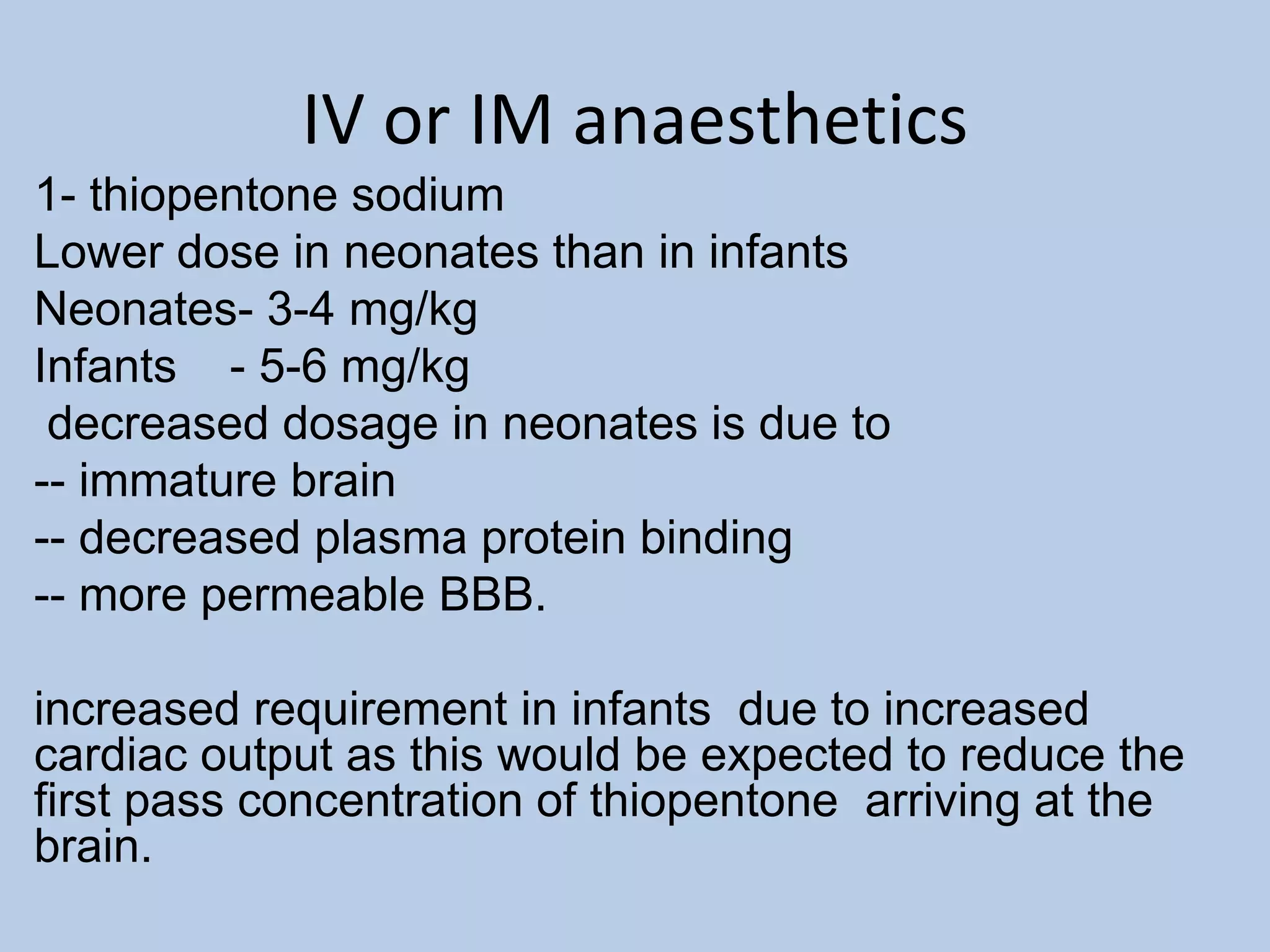 Neonatal and paediatric anaesthesia | PPTX