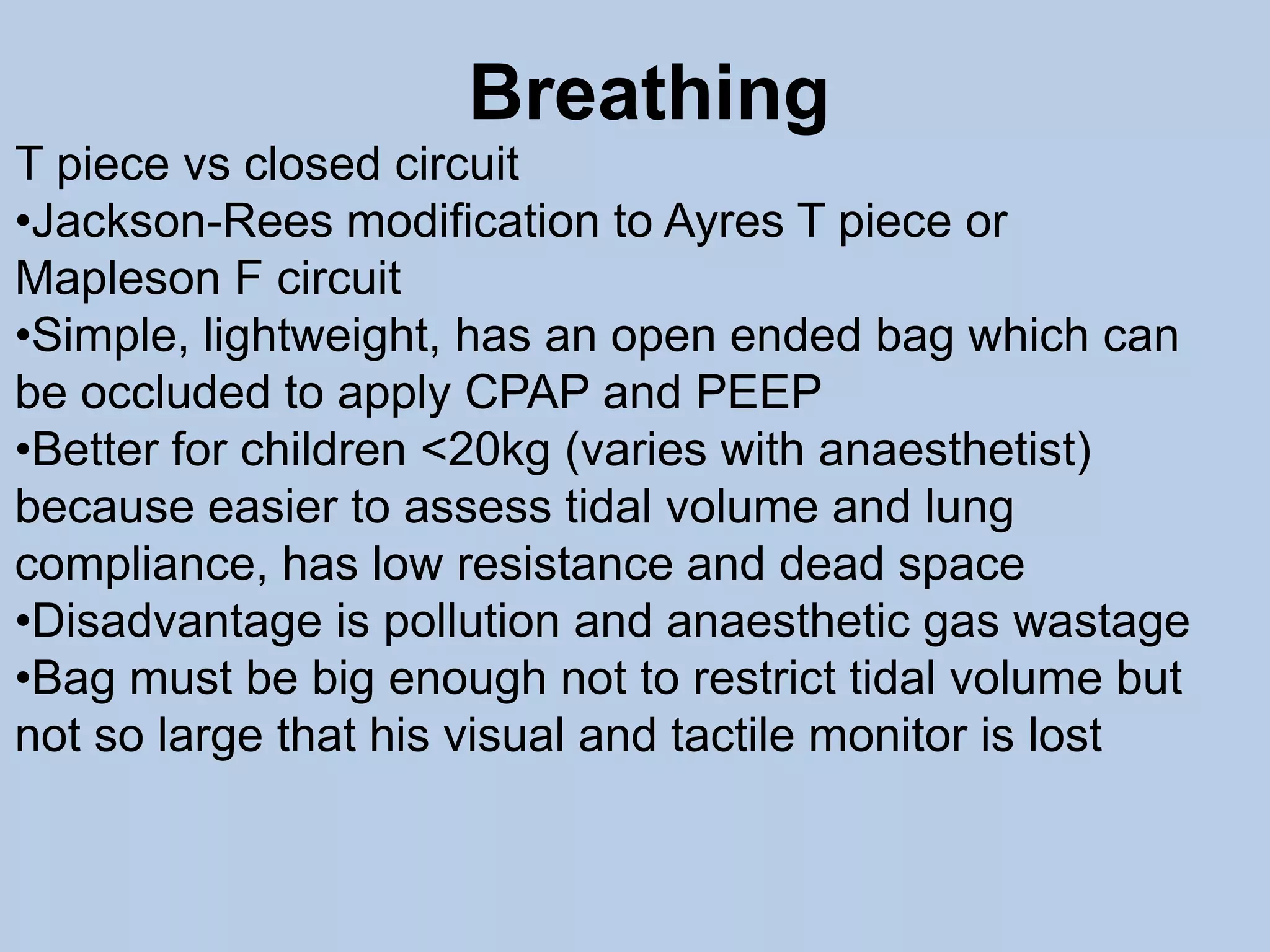 Neonatal and paediatric anaesthesia | PPTX