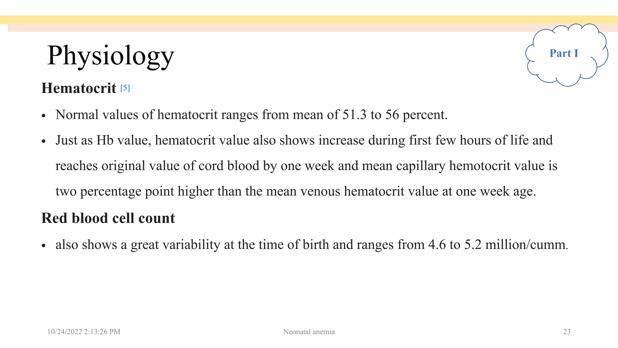 Neonatal anaemia: overview of pathophysiology, clinical approaches and ...