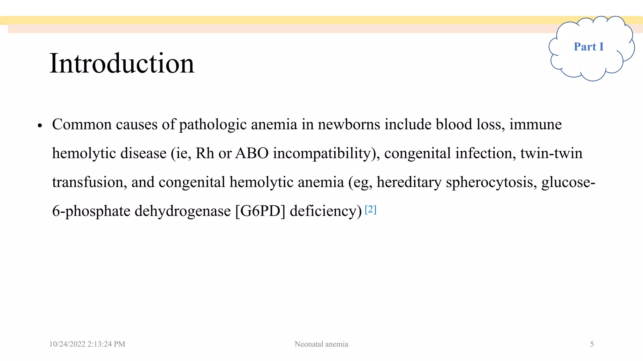 Neonatal anaemia: overview of pathophysiology, clinical approaches and ...