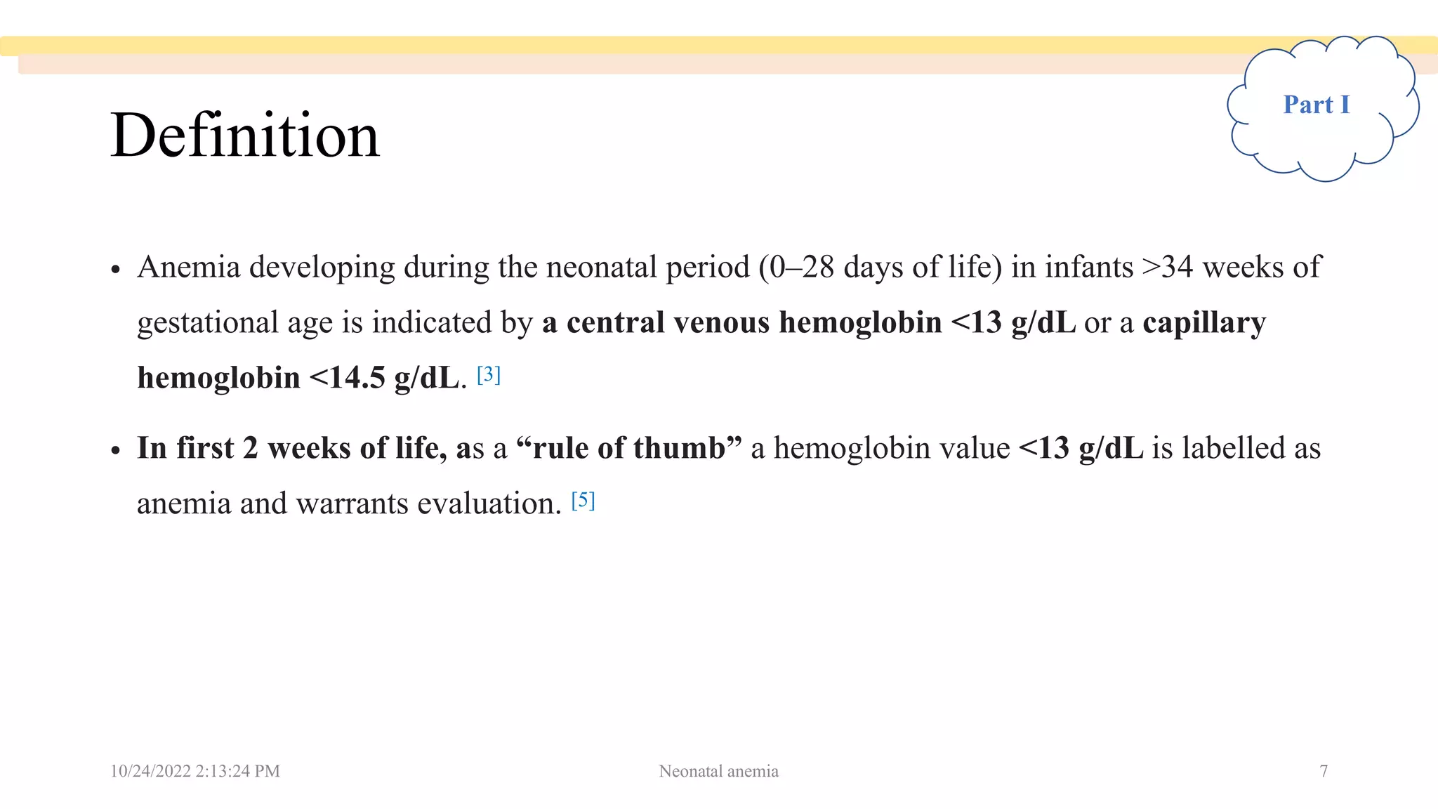 Neonatal anaemia: overview of pathophysiology, clinical approaches and ...