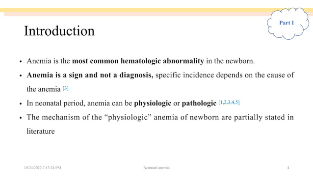 Neonatal anaemia: overview of pathophysiology, clinical approaches and ...