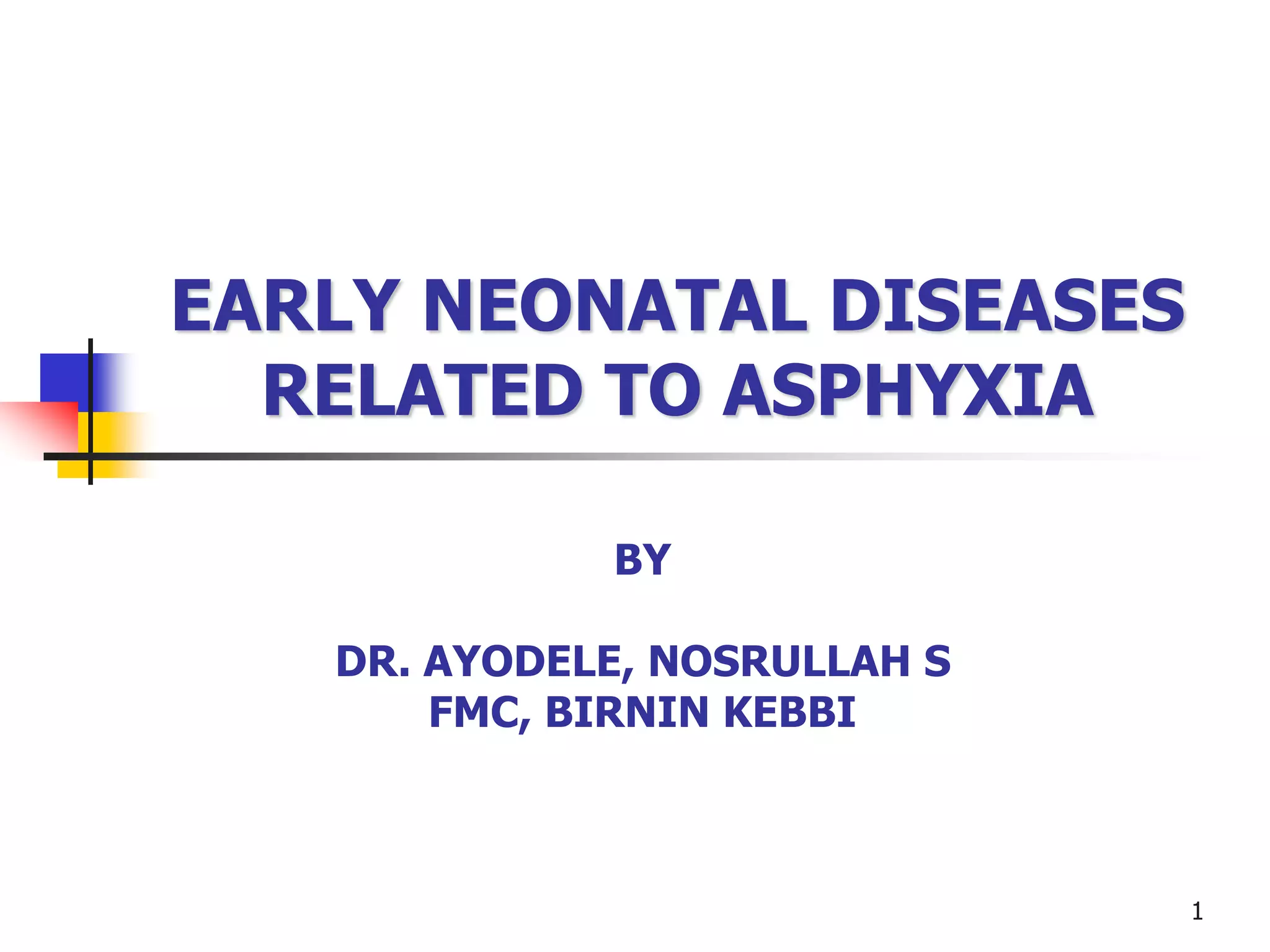 Neonatal asphyxia | PDF