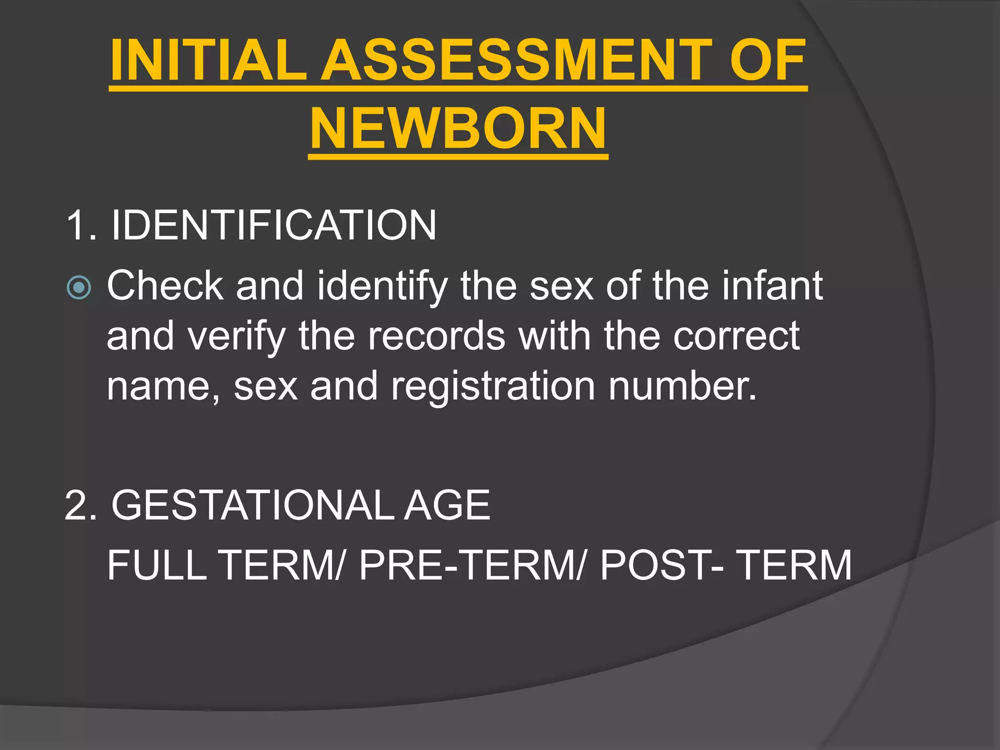 Newborn Assessment | PPTX