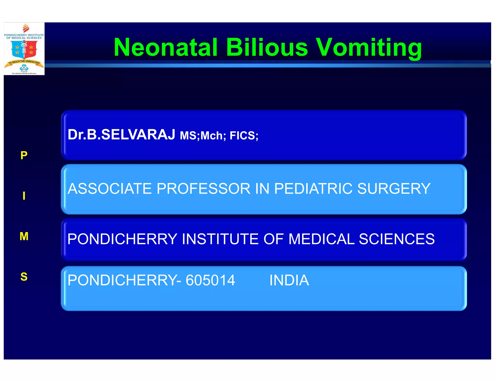 Neonatal biliary emesis- a problem based approach | PDF