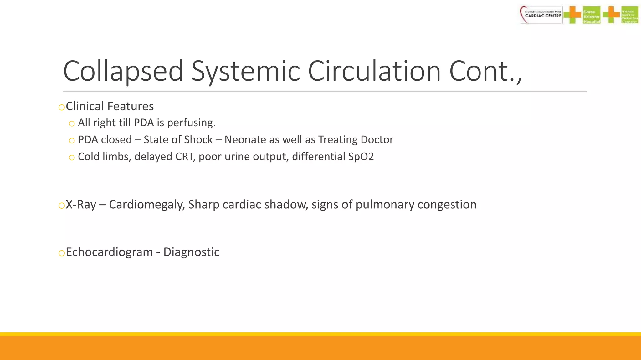 Neonatal cardiac emergency | PPTX