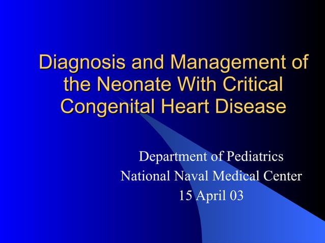 Neonatal Cardiology | PPT