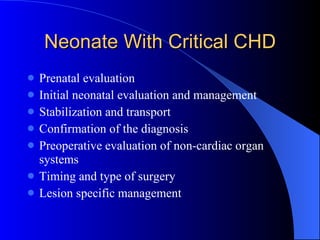 Neonatal Cardiology | PPT
