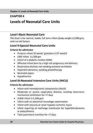 Neonatal care pocket guide for hospital physicians | PDF