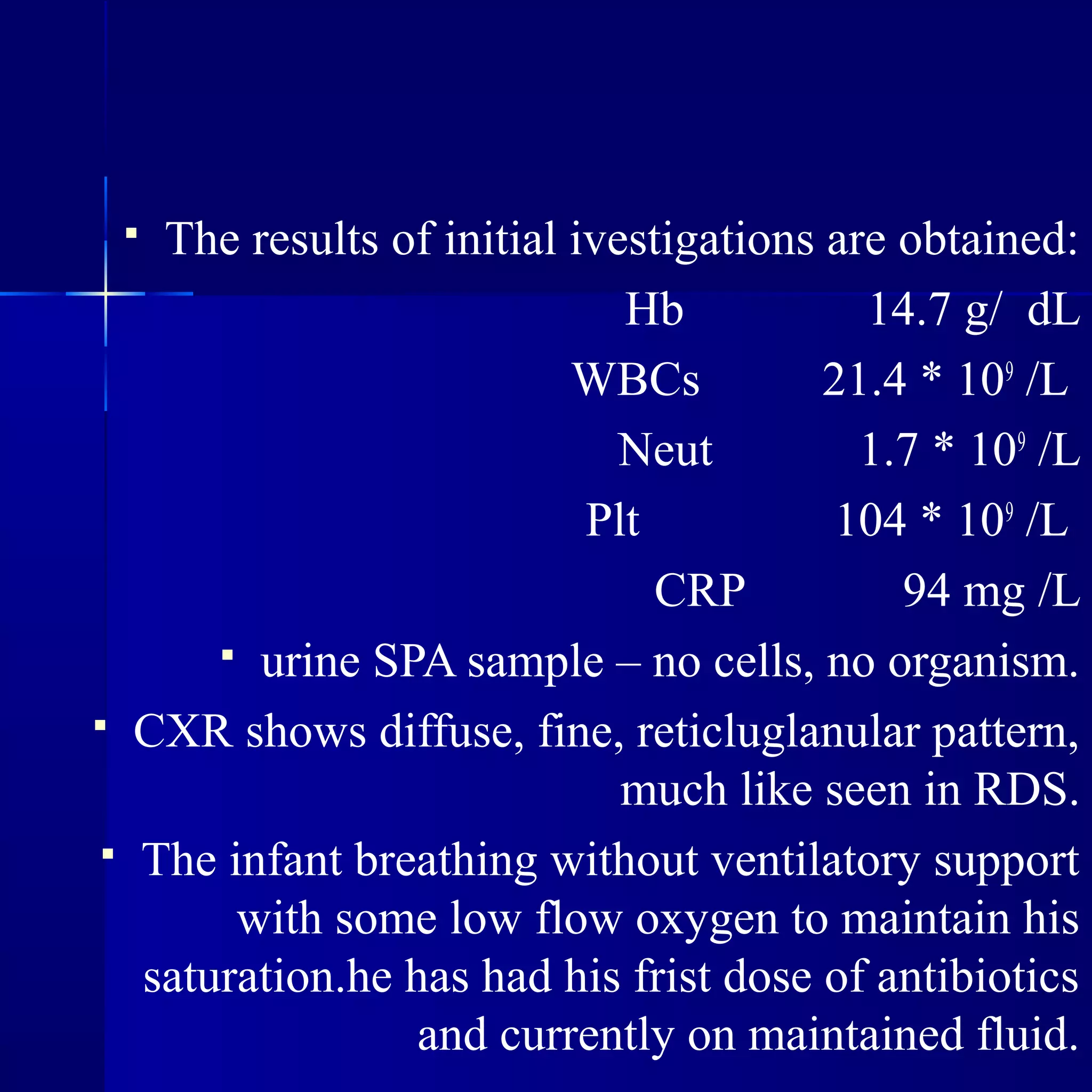 Neonatal case study scenario | PPT