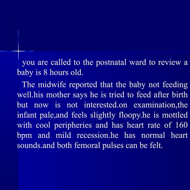 Neonatal case study scenario | PPT | Parenting Babies and Toddlers ...