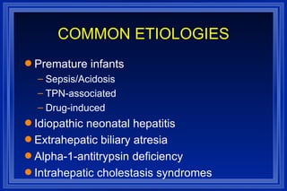Neonatal Cholestasis | PPT