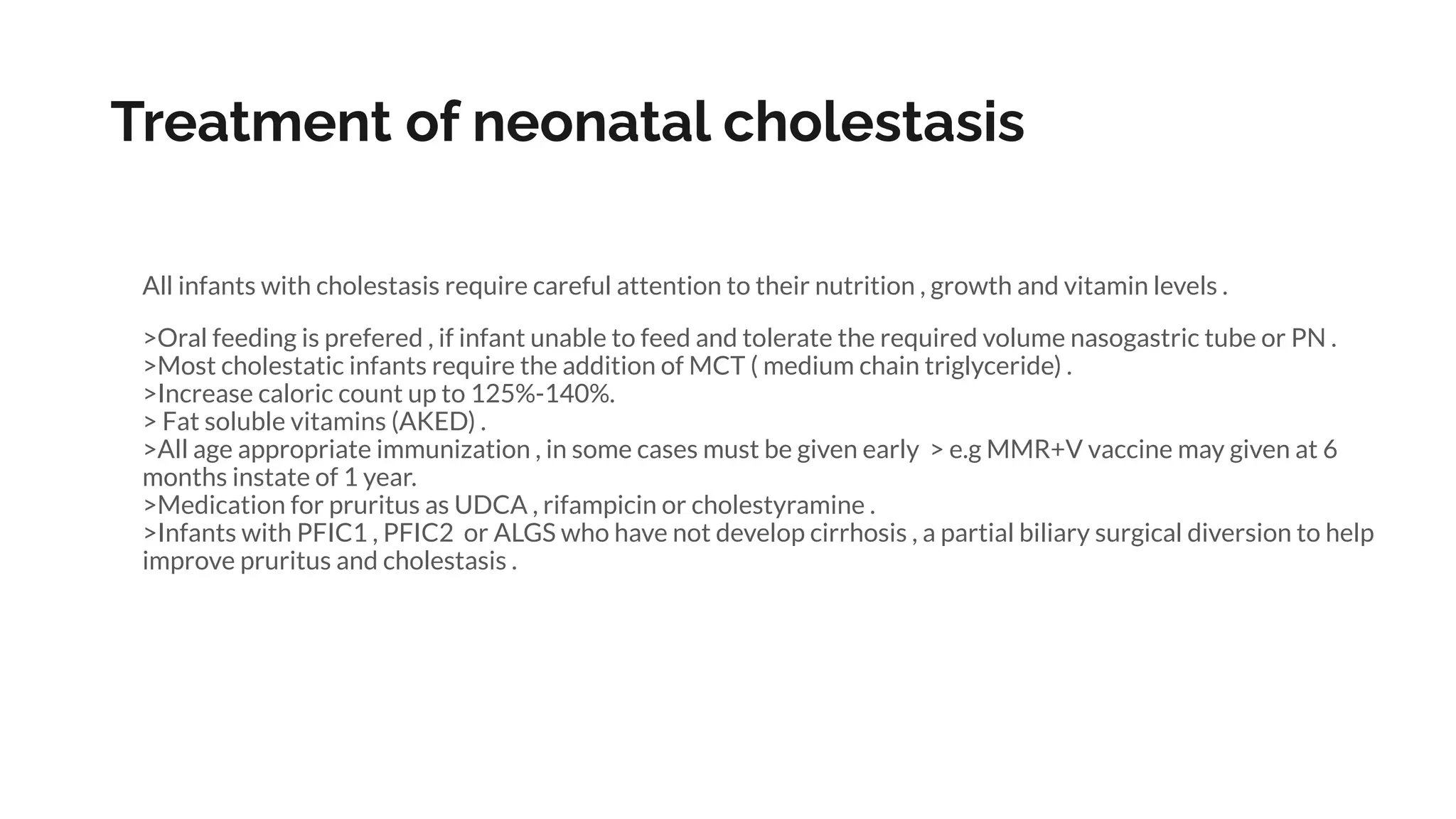 NEONATAL CHOLESTASIS , UODATES ON DIAGNOSIS , TREATMENT AND PREVENTION ...