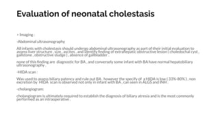 NEONATAL CHOLESTASIS , UODATES ON DIAGNOSIS , TREATMENT AND PREVENTION ...