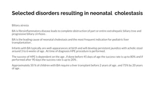 NEONATAL CHOLESTASIS , UODATES ON DIAGNOSIS , TREATMENT AND PREVENTION ...