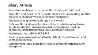 neonatal cholestasis explained in details | PPTX