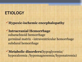 Neonatal convulsion | PPT