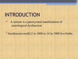 Neonatal convulsion | PPT