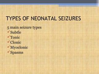 Neonatal convulsion | PPT