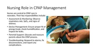 Neonatal CPAP Presentation Prepapred for UMST, Designed by Suliman | PPTX