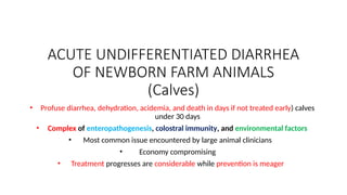 Neonatal Diarrhea in ruminants by mahpara safdar | PPT