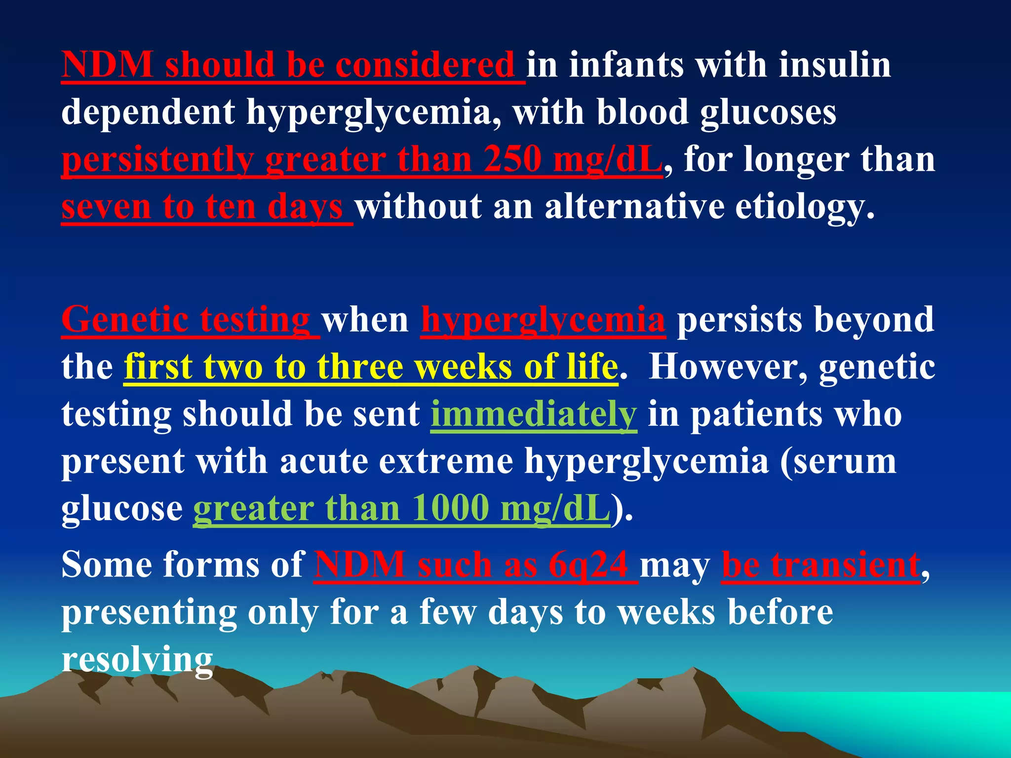 Neonatal dm [autosaved] | PPT