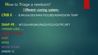 NEONATAL EMERGENCIES TRIAGE.pptx