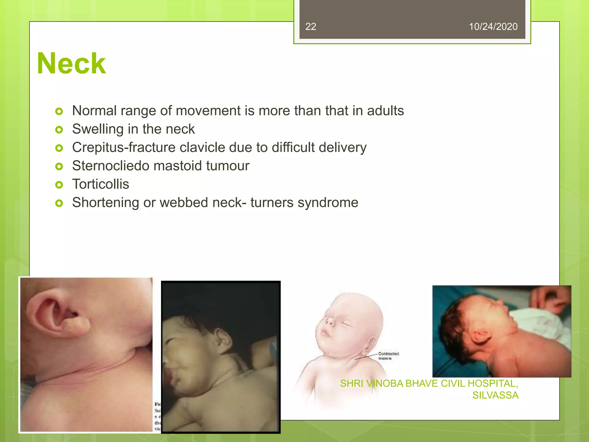 Role of Nursing officer in Neonatal examination by Ms. Jolly Lis John ...