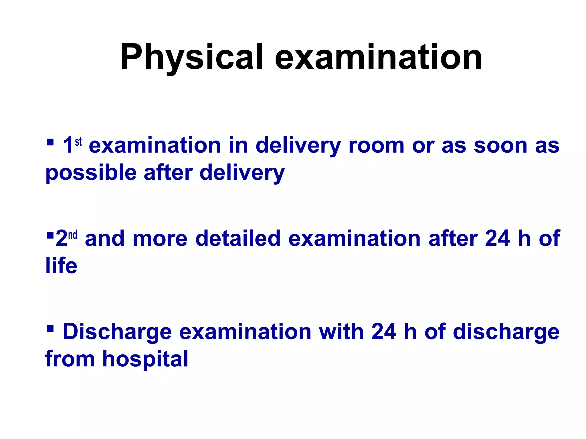 Neonatal examination | PPT