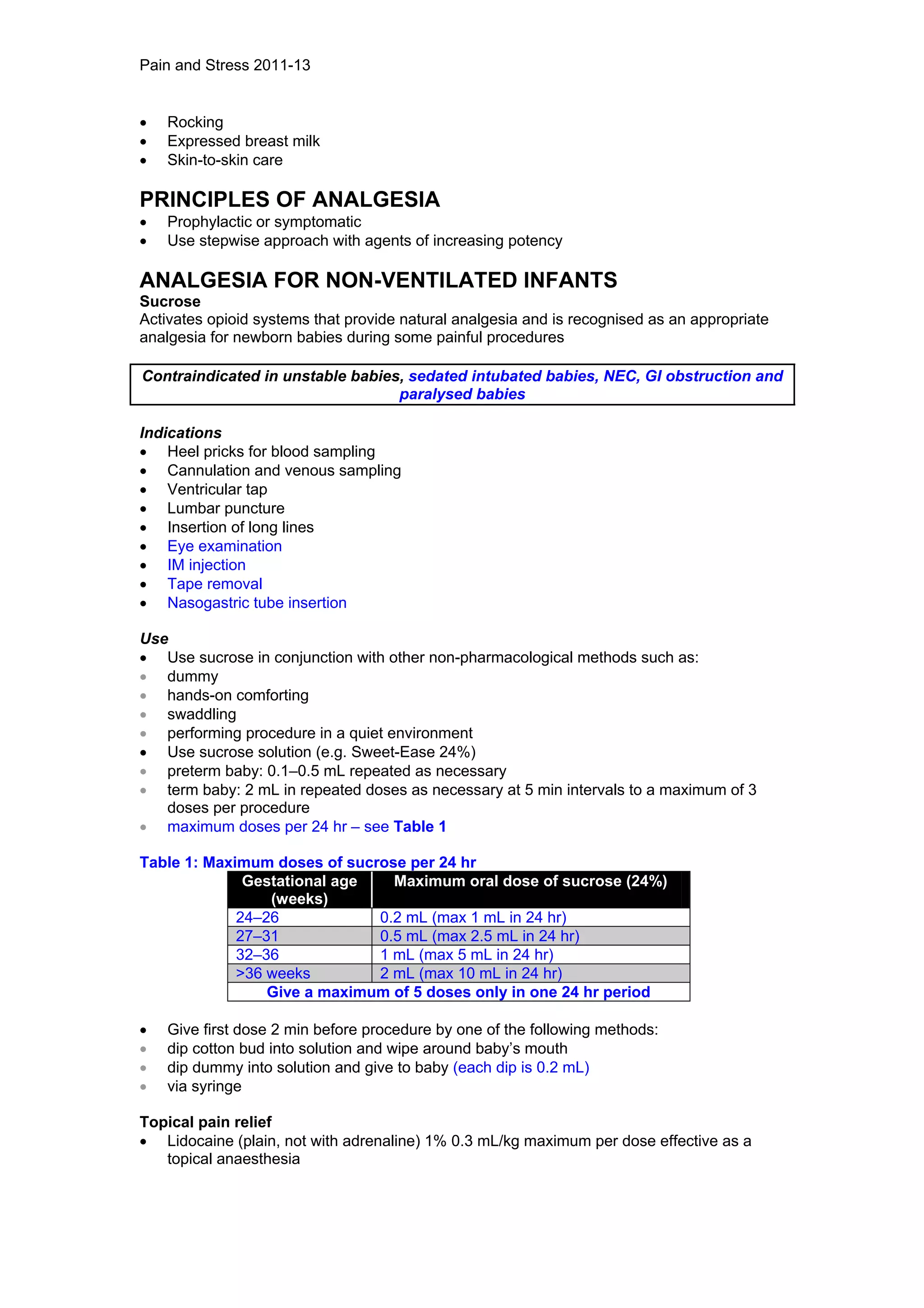 Neonatal guidelines NHS 2011 2013 | PDF