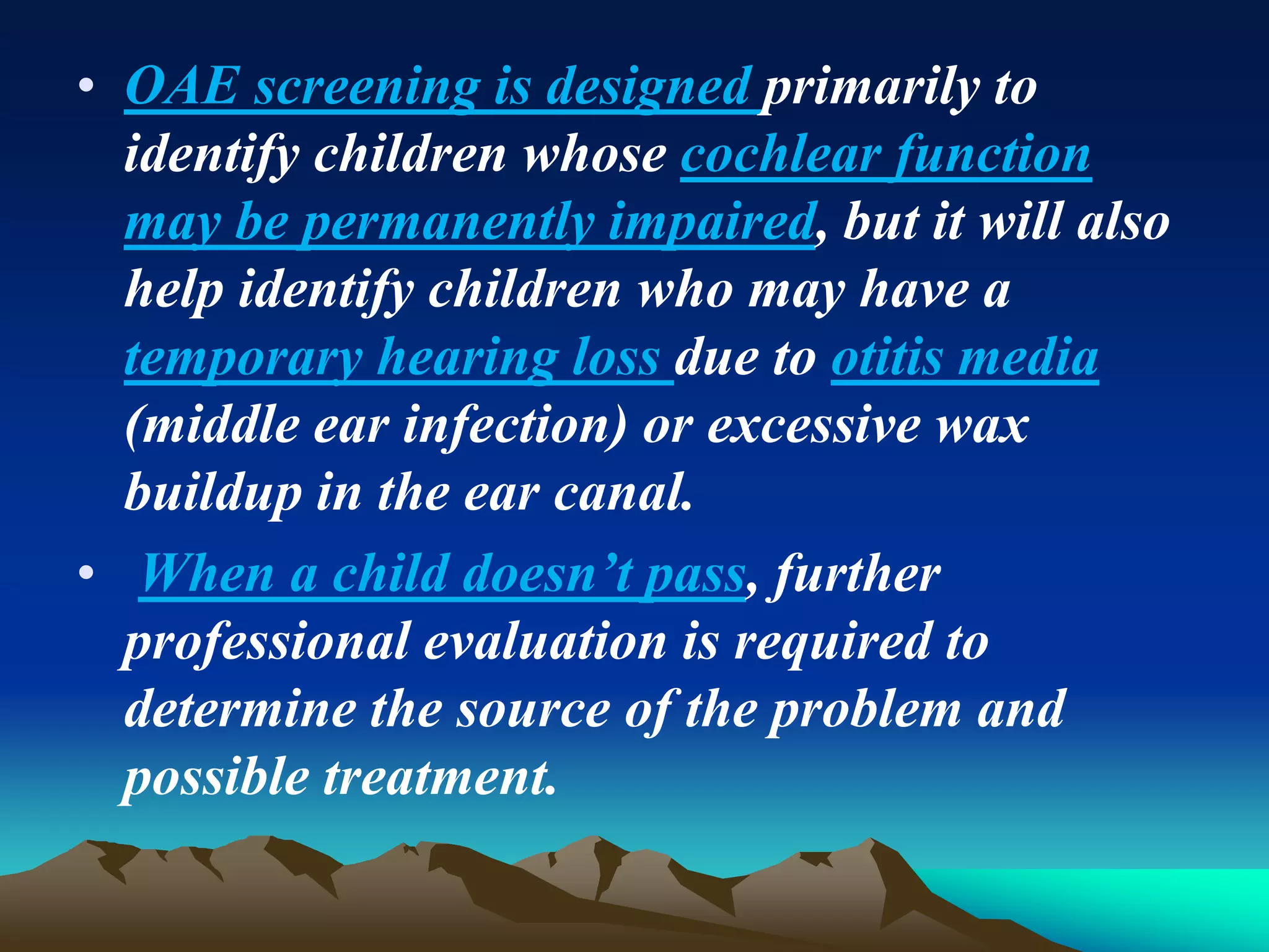 Neonatal hearing screening | PPT