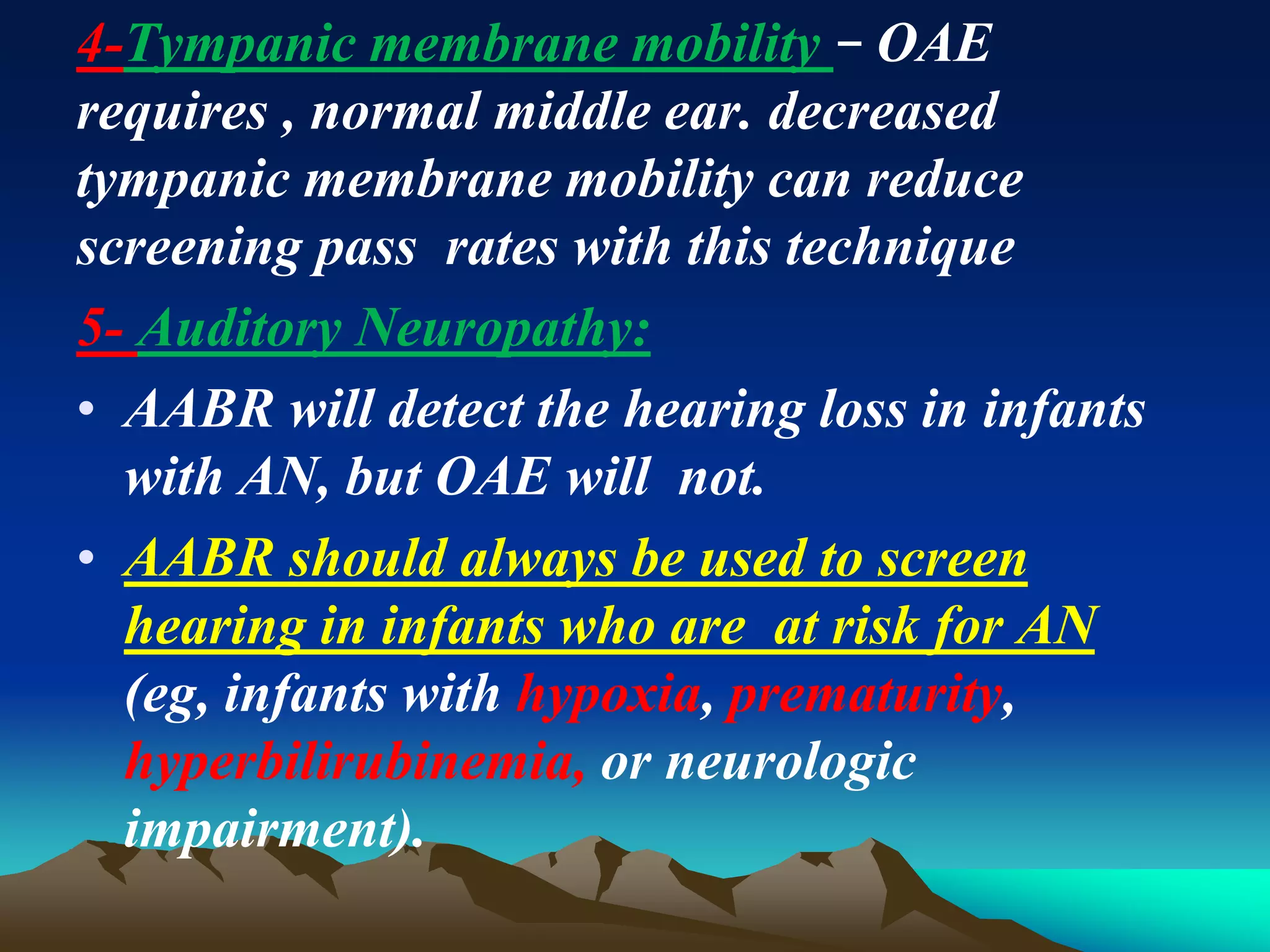 Neonatal hearing screening | PPT