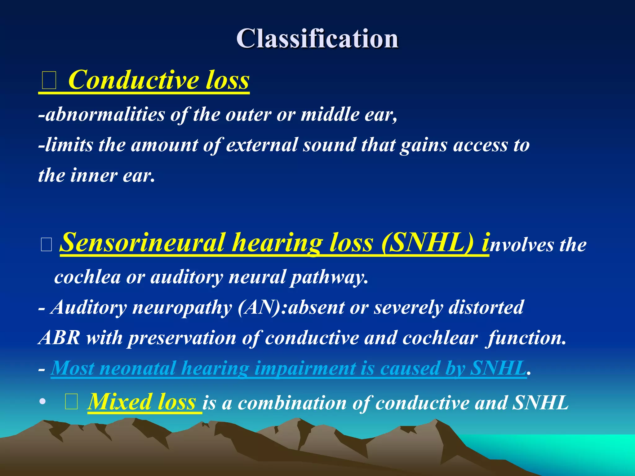 Neonatal hearing screening | PPT