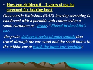 Neonatal hearing screening | PPT