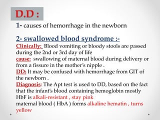 Neonatal hematological disorders | PPTX