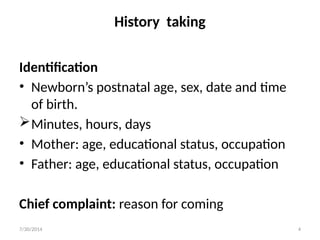 Neonatal history and physical examination.pptx