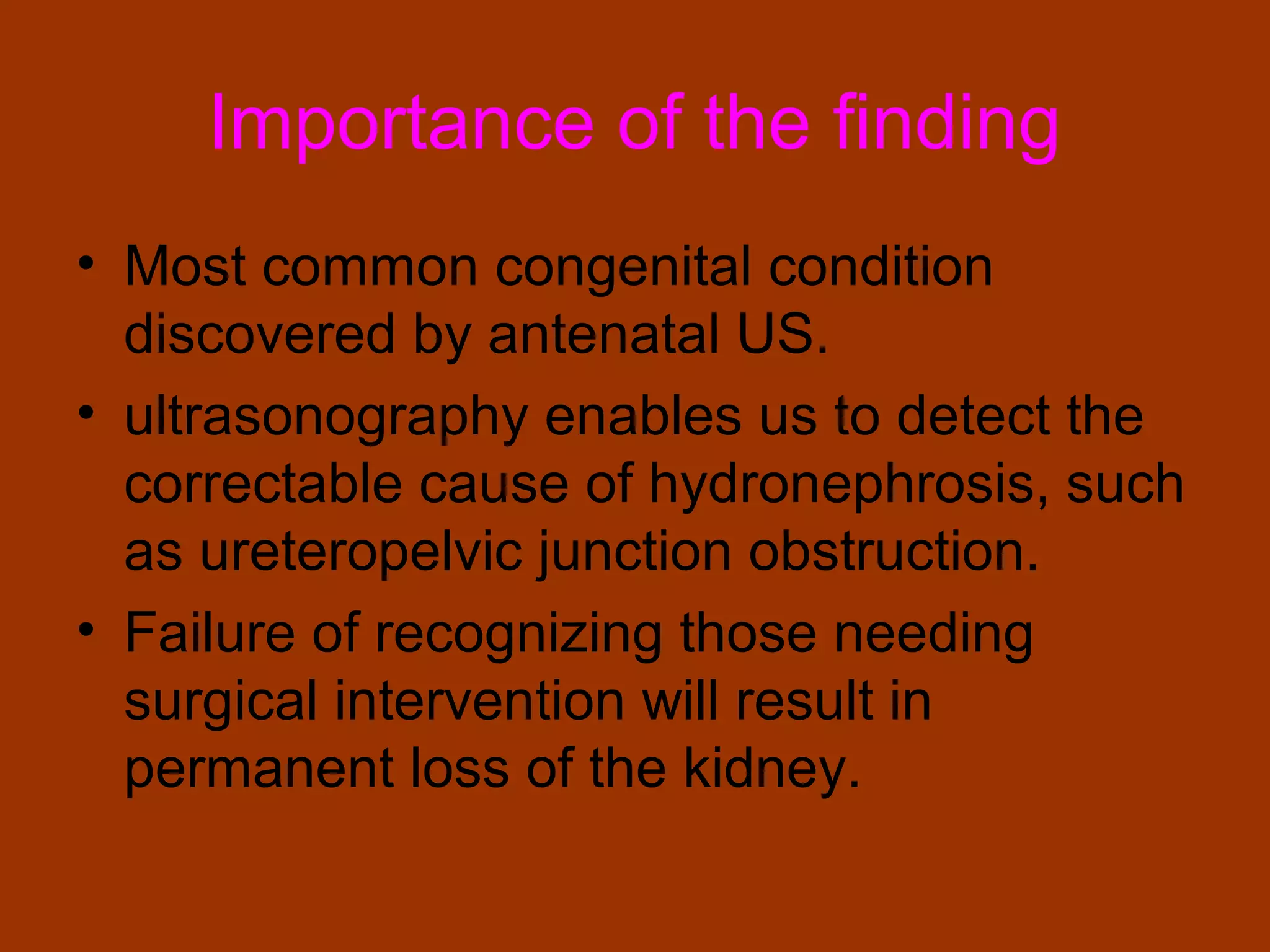 Neonatal hydronephrosis | PPT