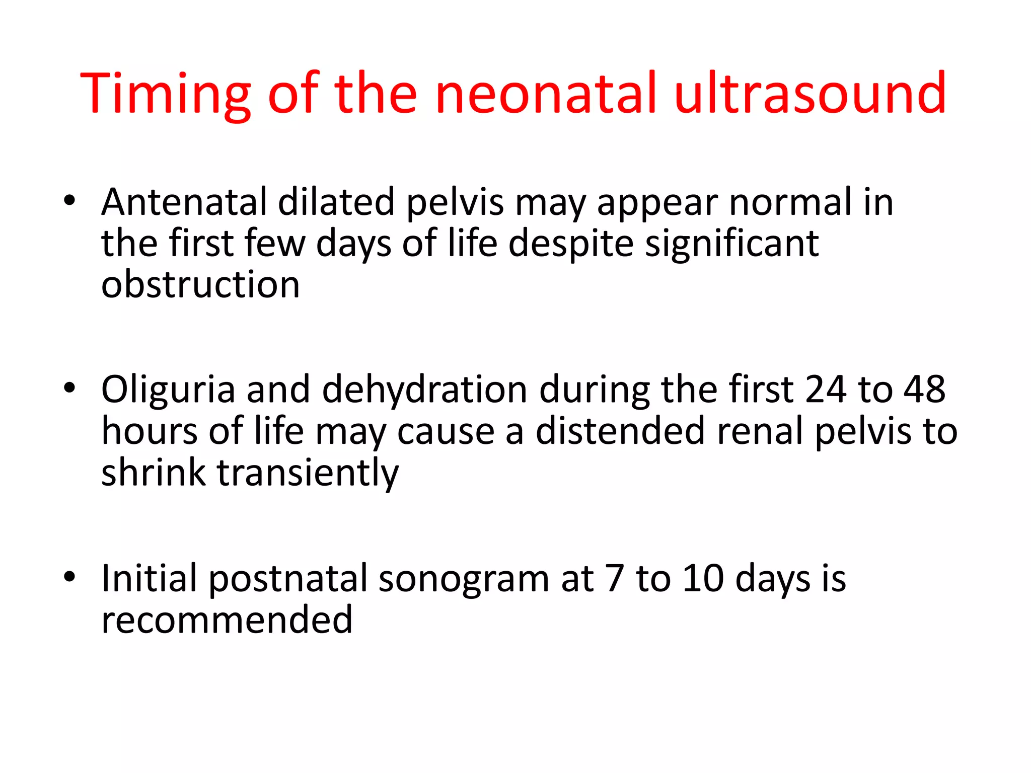 Neonatal hydronephrosis | PPTX