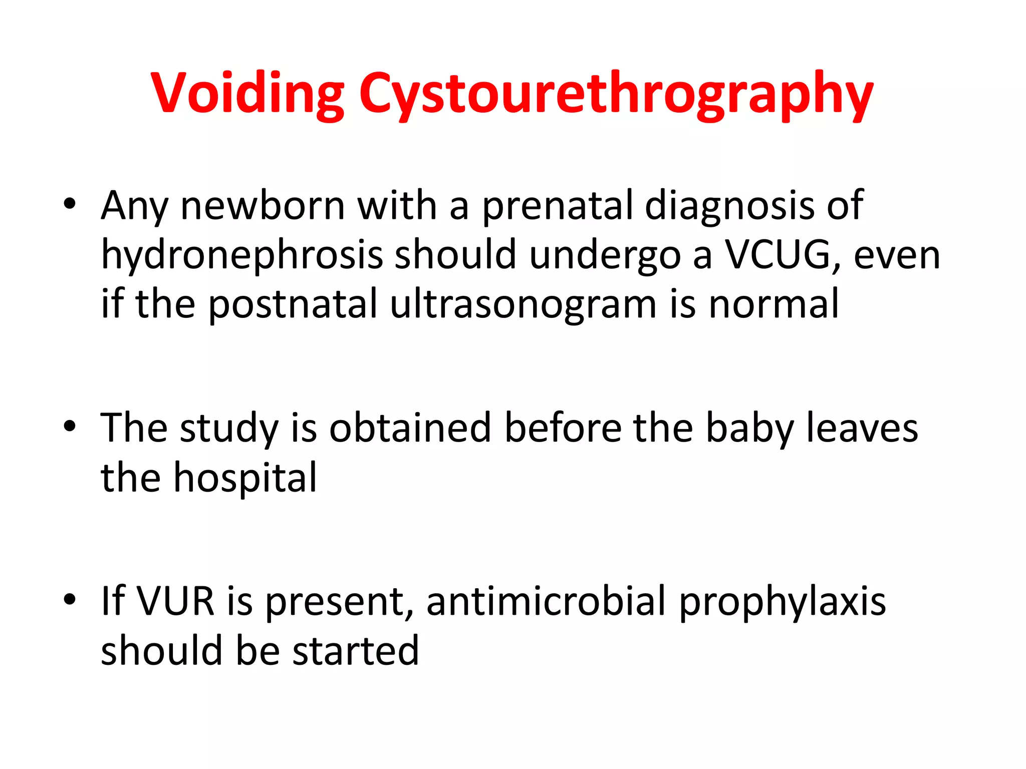 Neonatal hydronephrosis | PPTX